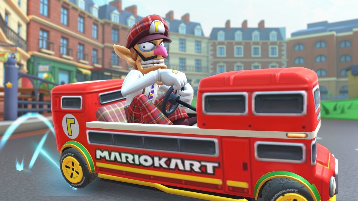 File:MKT Waluigi Bus Driver.jpg - Super Mario Wiki, the Mario encyclopedia