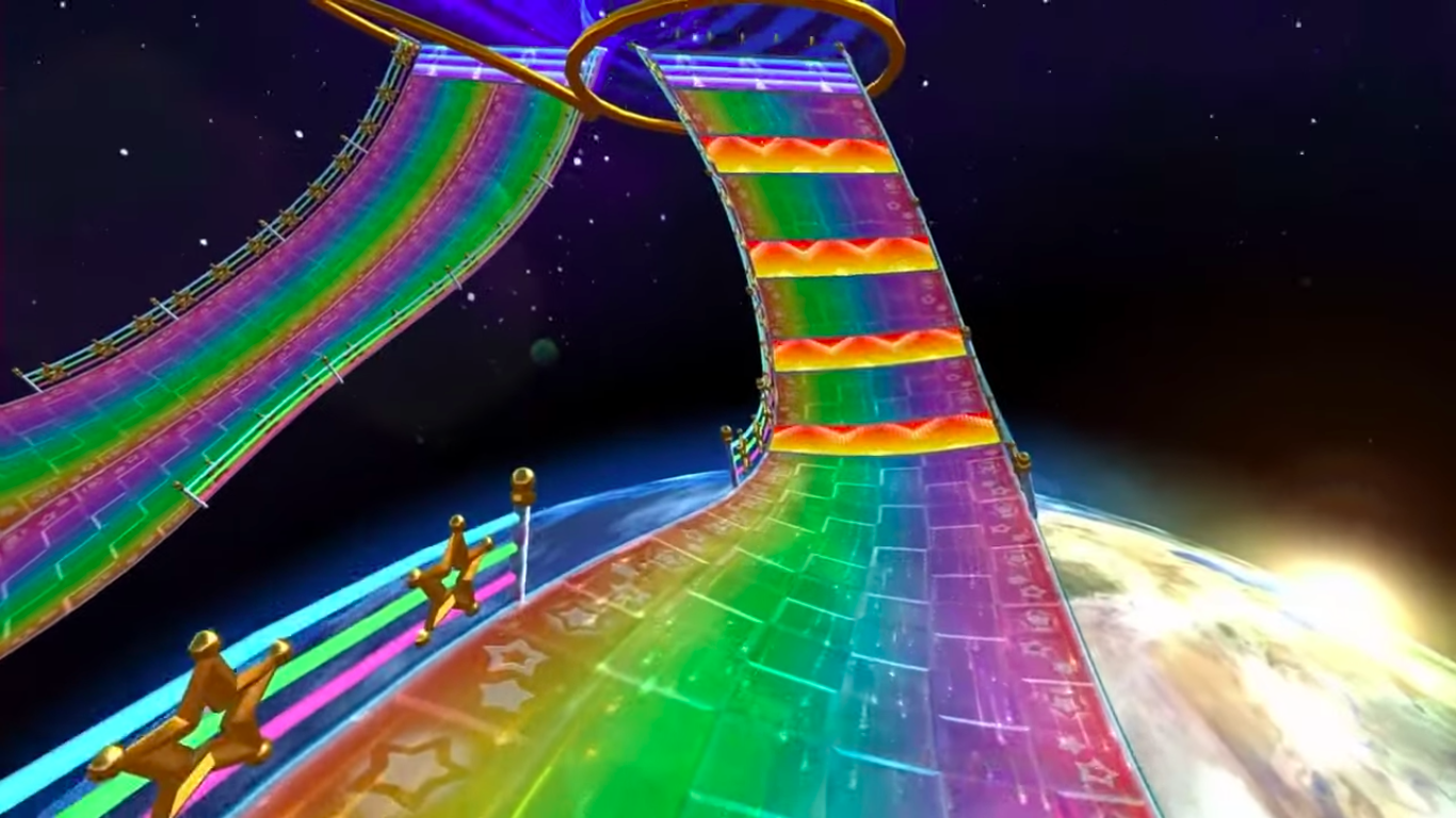 File:MKT Wii Rainbow Road Scene 2.png - Super Mario Wiki, the Mario ...
