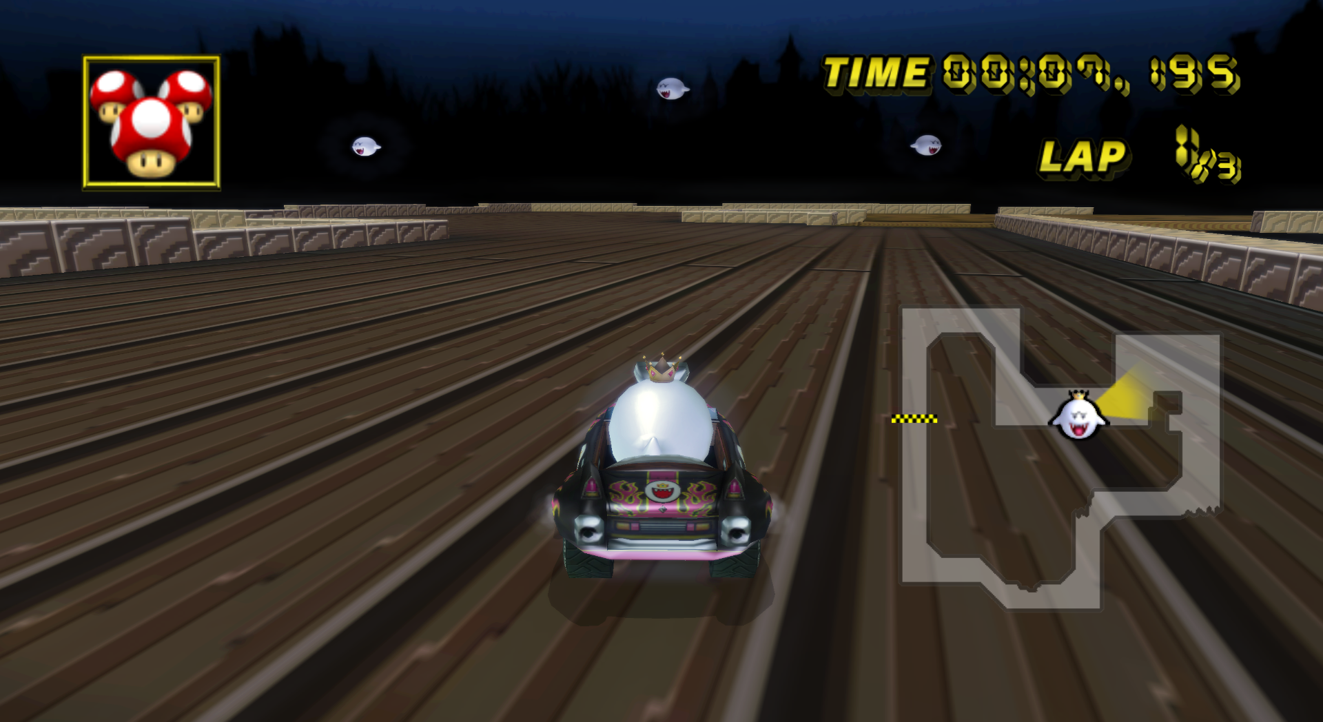 File:MKW SNES Ghost Valley 2 Screenshot 1.png - Super Mario Wiki, the ...