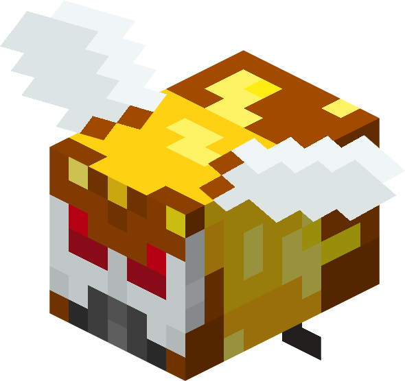 File:Minecraft Mario Mash-Up Bee Angry Pollen Render.png - Super Mario ...