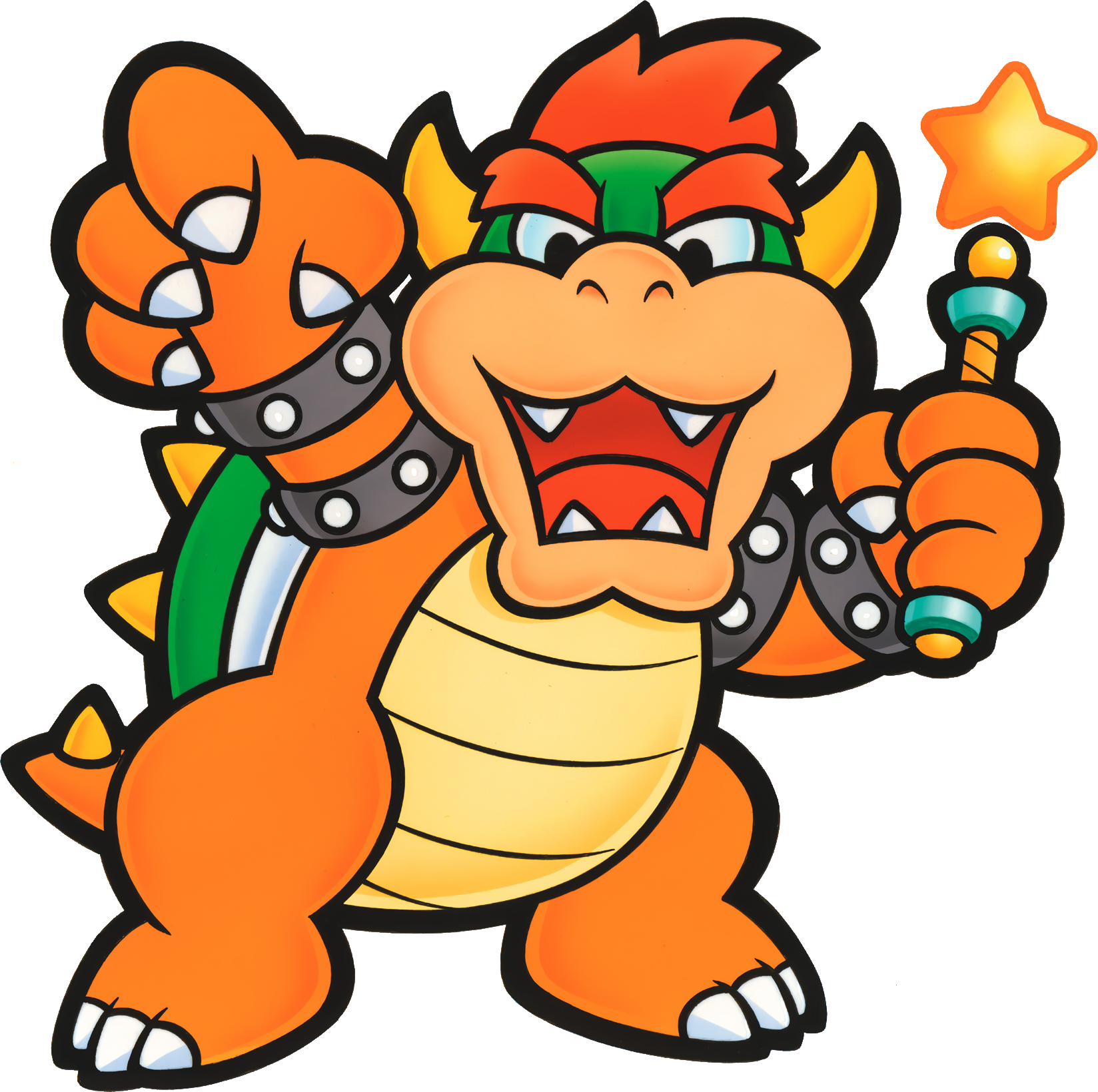 File Bowser Star Rod Artwork Paper Mario png Super Mario Wiki The