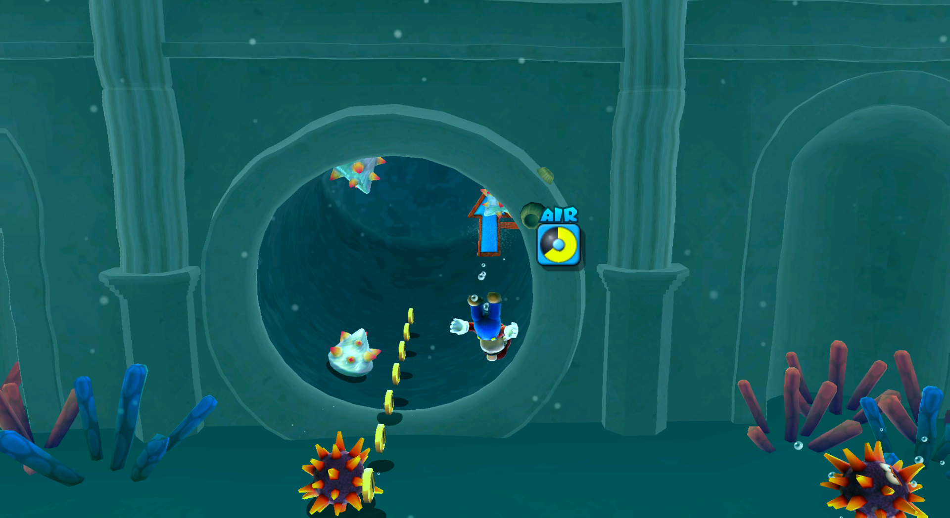 File:SMG2 Underwater Ruins.png - Super Mario Wiki, the Mario encyclopedia