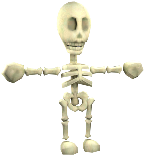 File:SMG Asset Model Luigi (Skeleton).png - Super Mario Wiki, the Mario ...