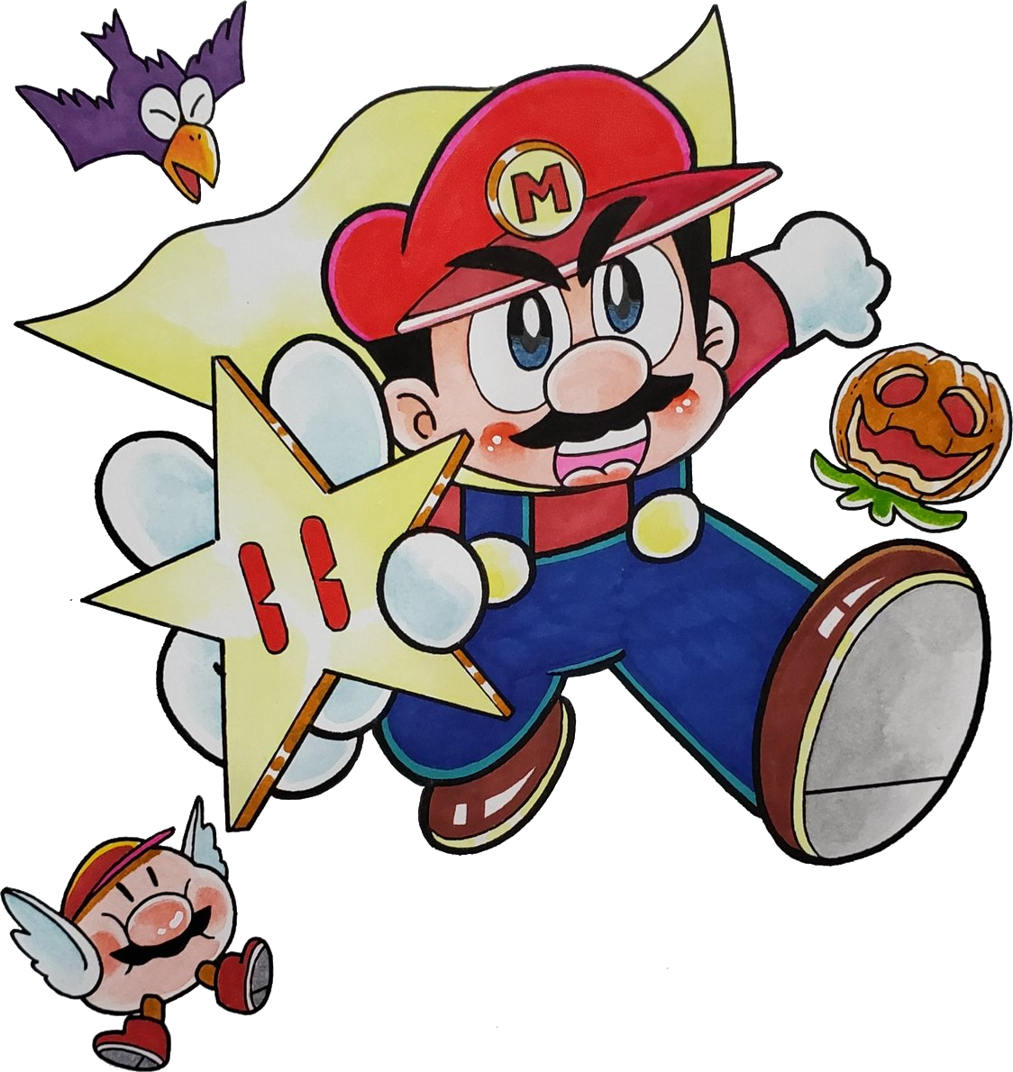File:Mario in Fall KC Mario.png - Super Mario Wiki, the Mario encyclopedia