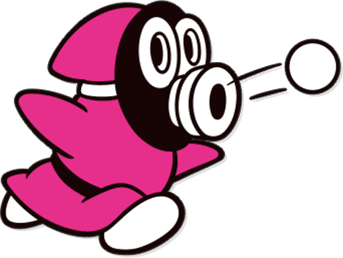 File:FC40 SMB2 Pink Snifit.png - Super Mario Wiki, the Mario encyclopedia