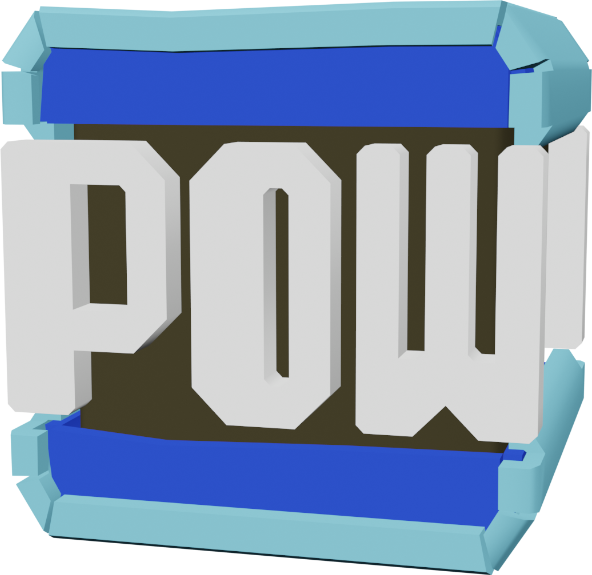 File:PMTOK POW Block model.png - Super Mario Wiki, the Mario encyclopedia