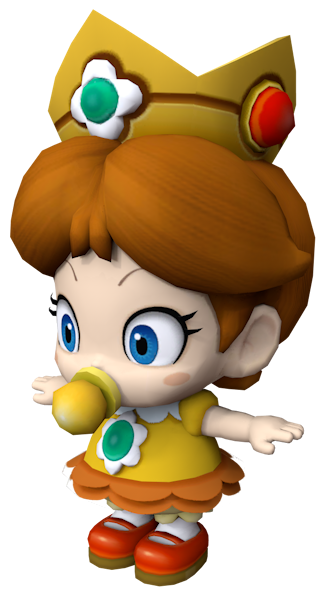 File:BabyDaisySluggersModel.png - Super Mario Wiki, the Mario encyclopedia