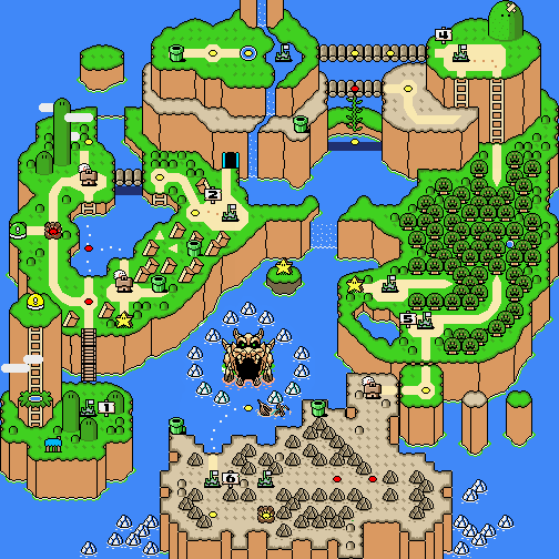 File:Dinosaur Land SMW map.png - Super Mario Wiki, the Mario encyclopedia