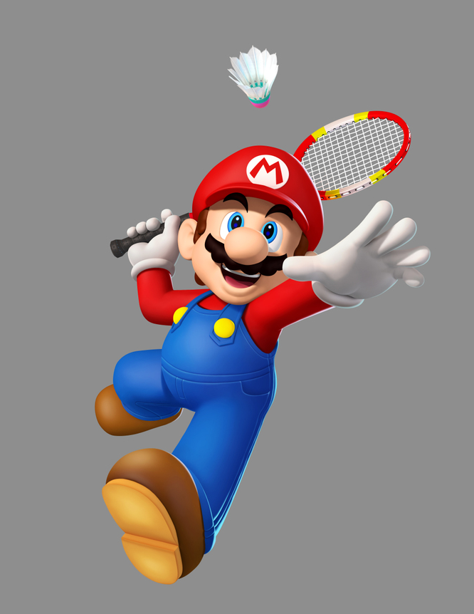 File:M&SATLOG Mario Badminton artwork.png - Super Mario Wiki, the Mario ...