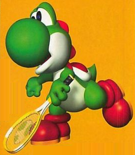 File:Mario Tennis 64 Yoshi w racket.png - Super Mario Wiki, the Mario ...