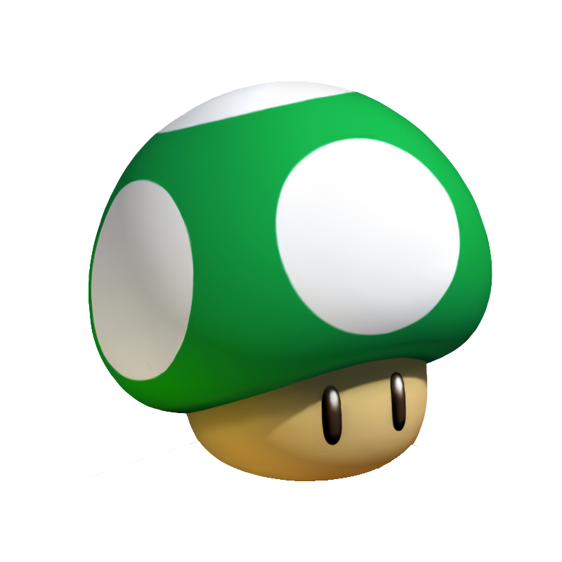 File:SM3D 1upmushroom.png - Super Mario Wiki, the Mario encyclopedia