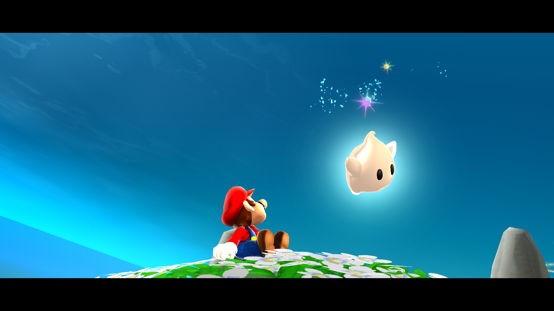 File:Mario looking at Luma CN.png - Super Mario Wiki, the Mario ...