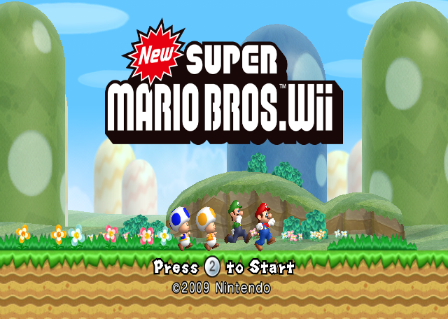 File:NSMBW Title Screen.png - Super Mario Wiki, the Mario encyclopedia