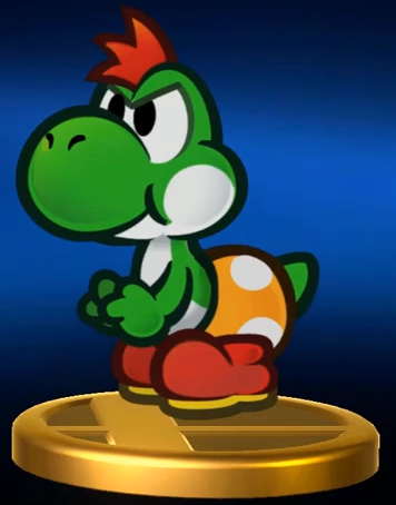File:SSB4TrophyMini-Yoshi.png - Super Mario Wiki, the Mario encyclopedia