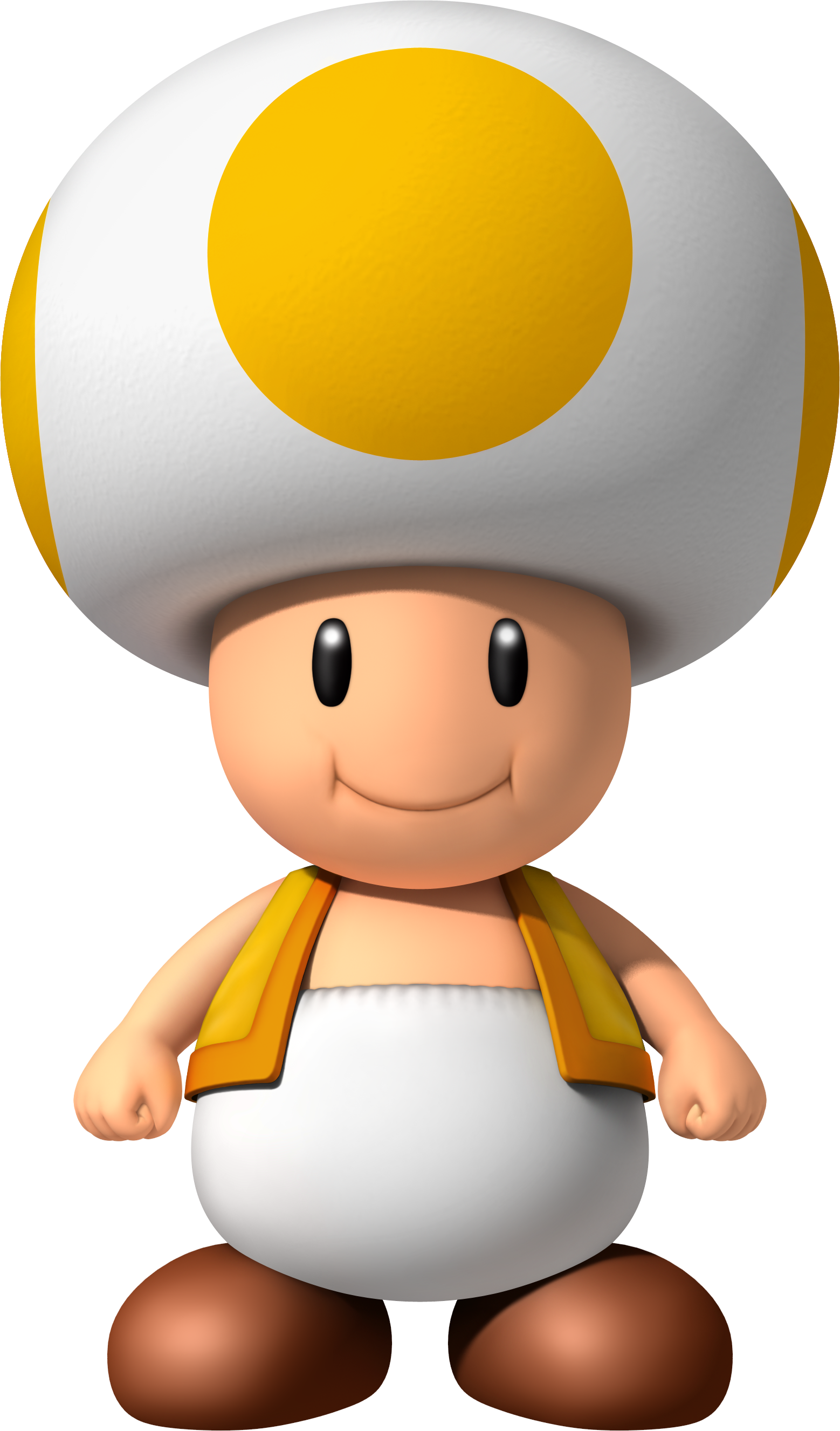 File:NSMBW Yellow Toad Artwork.png - Super Mario Wiki, the Mario ...