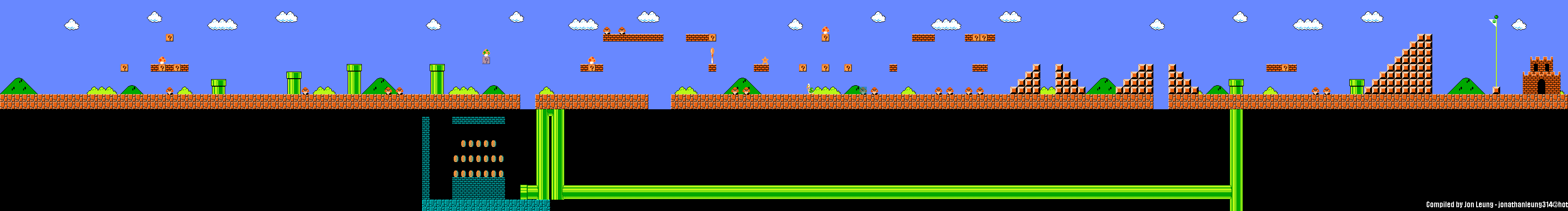 File:SMB NES World 1-1 Map.png - Super Mario Wiki, the Mario encyclopedia