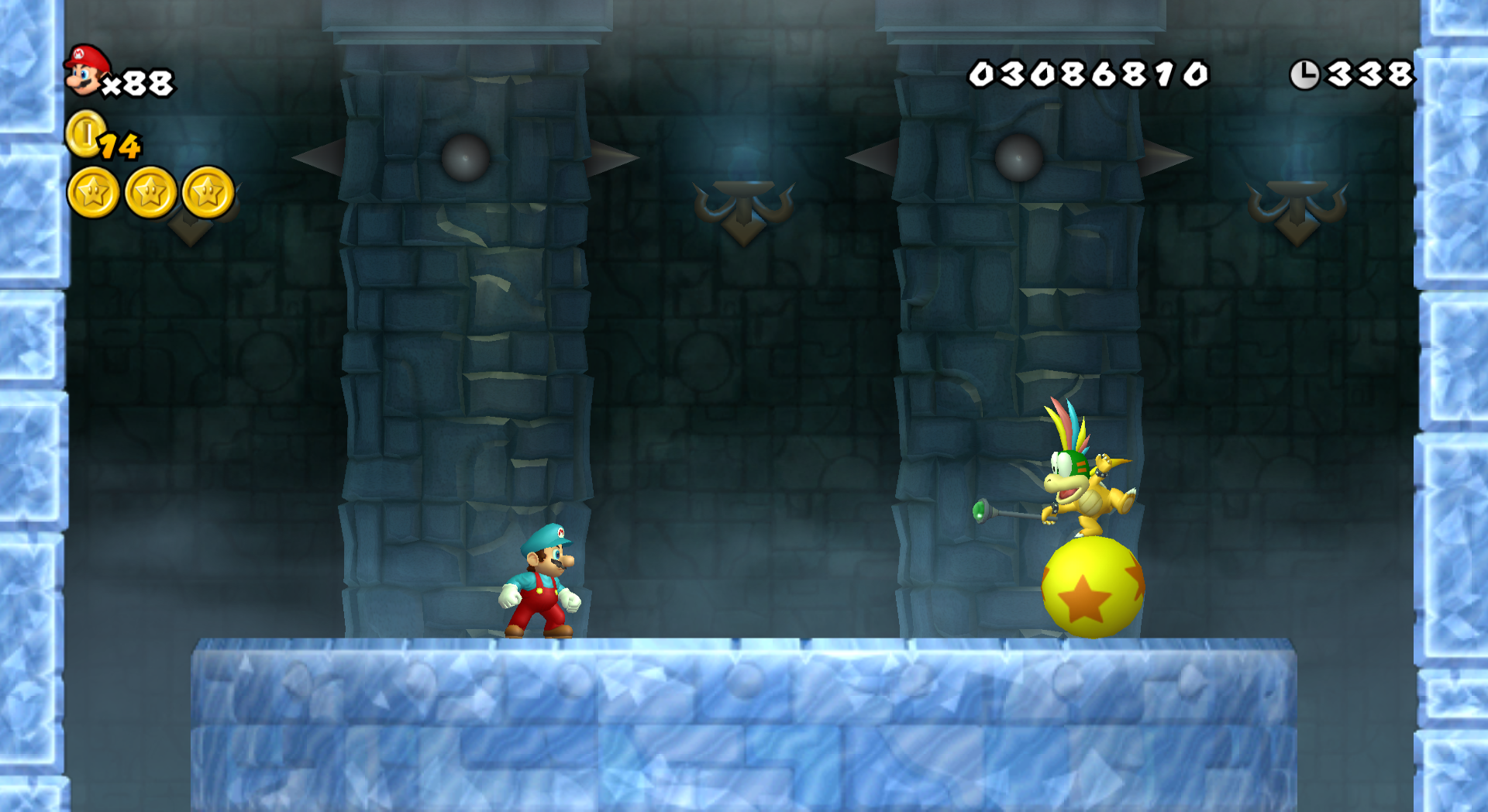 File:NSMBW Lemmy Tower Battle.png - Super Mario Wiki, the Mario ...