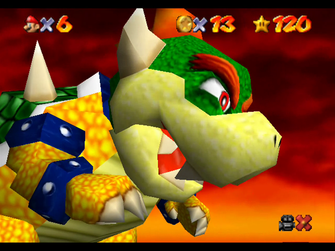 File:Bowser in the Fire Sea SM64.png - Super Mario Wiki, the Mario ...