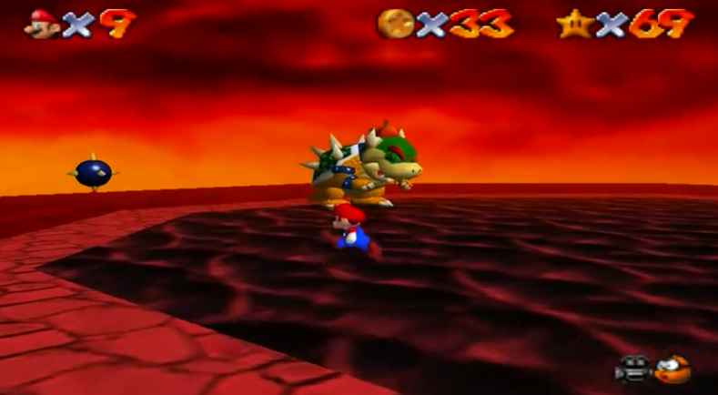 File:SM64 Fire Sea Bowser Battle.png - Super Mario Wiki, the Mario ...