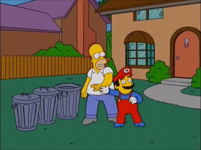 File:MarioHomer.jpg - Super Mario Wiki, the Mario encyclopedia
