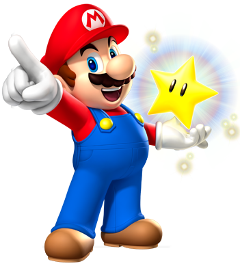 File:MP9 Mario and Glowing Star Artwork.png - Super Mario Wiki, the ...