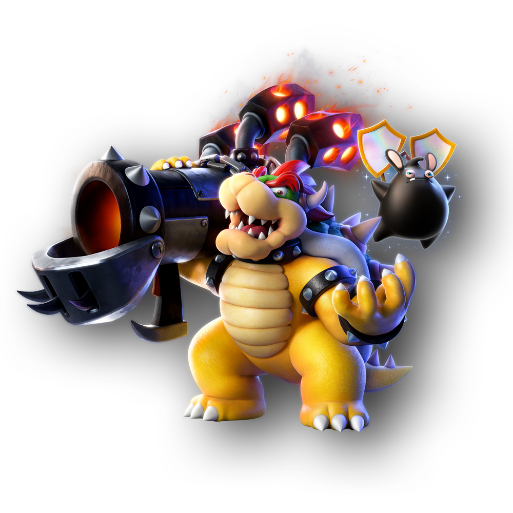 File:MRSOH Bowser and Spark.png - Super Mario Wiki, the Mario encyclopedia