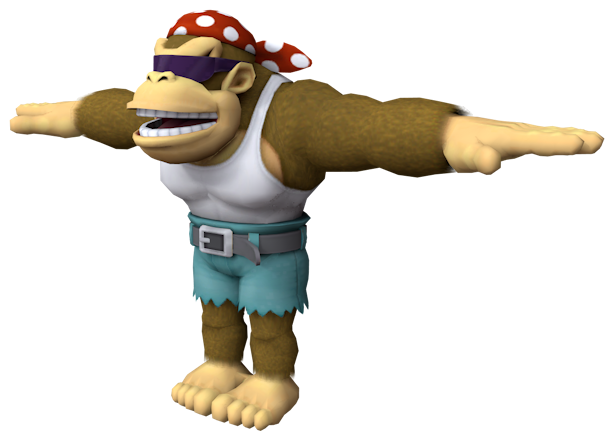 File:FunkyKongSluggersModel.png - Super Mario Wiki, the Mario encyclopedia