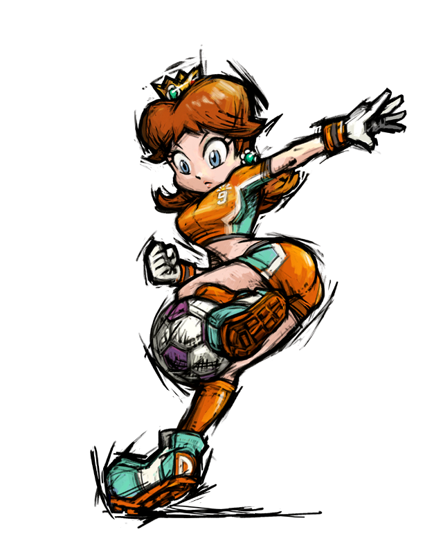File:Strikers Daisy Artwork.png - Super Mario Wiki, the Mario encyclopedia