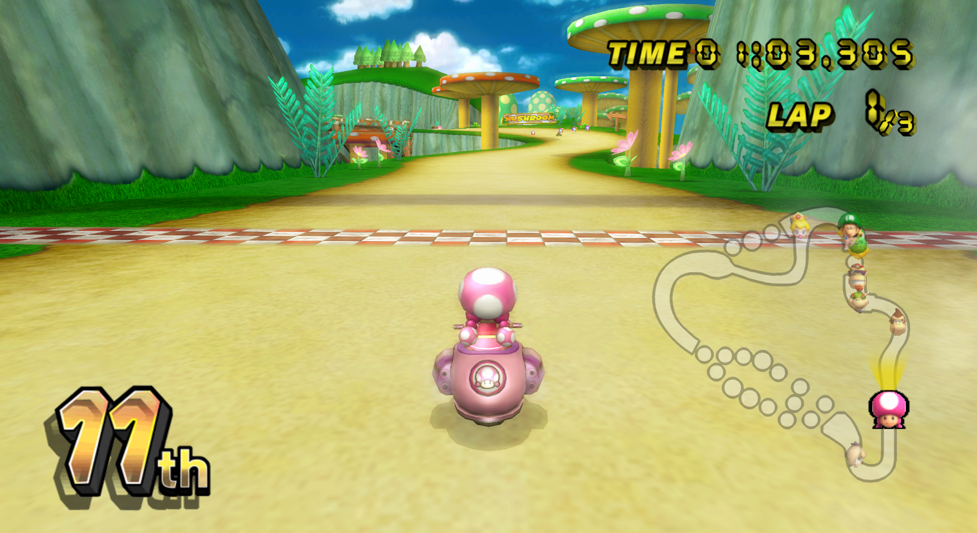 File:MushroomGorge-Start-MKWii.png - Super Mario Wiki, the Mario ...