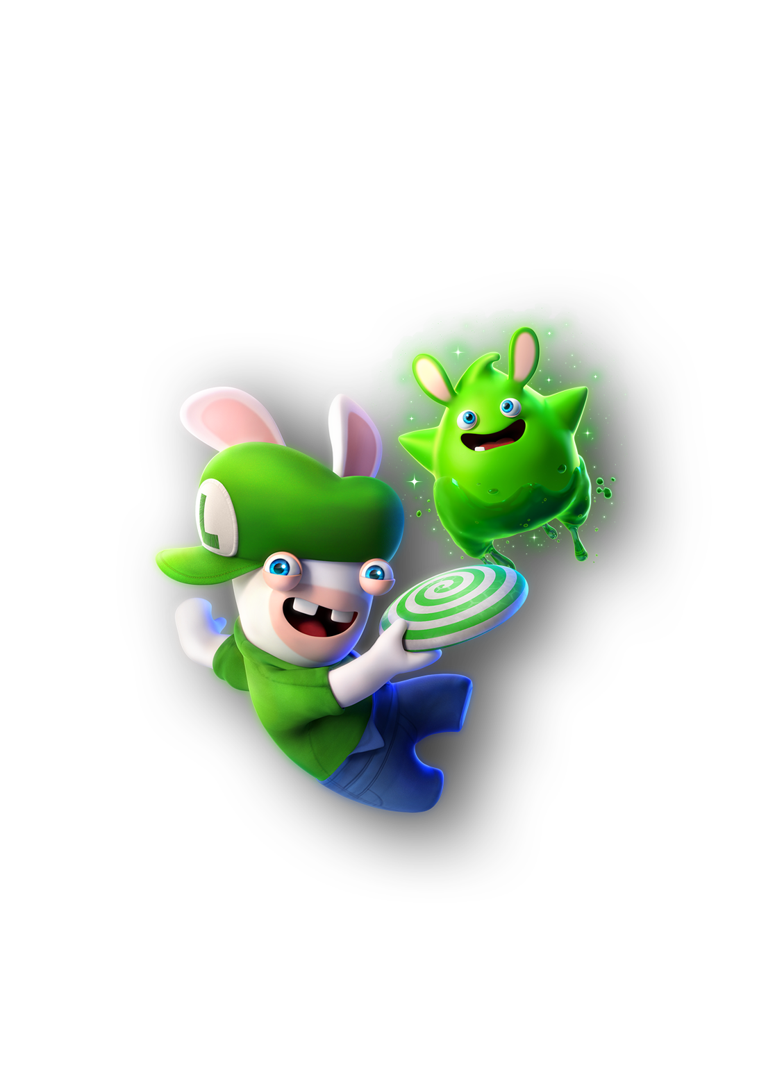 File:MRSOH Rabbid Luigi and Spark.png - Super Mario Wiki, the Mario encyclopedia
