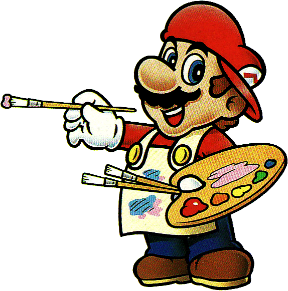 File:Mariopaintart.png - Super Mario Wiki, the Mario encyclopedia