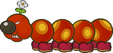 File:PMSSWigglerAngry.png - Super Mario Wiki, the Mario encyclopedia