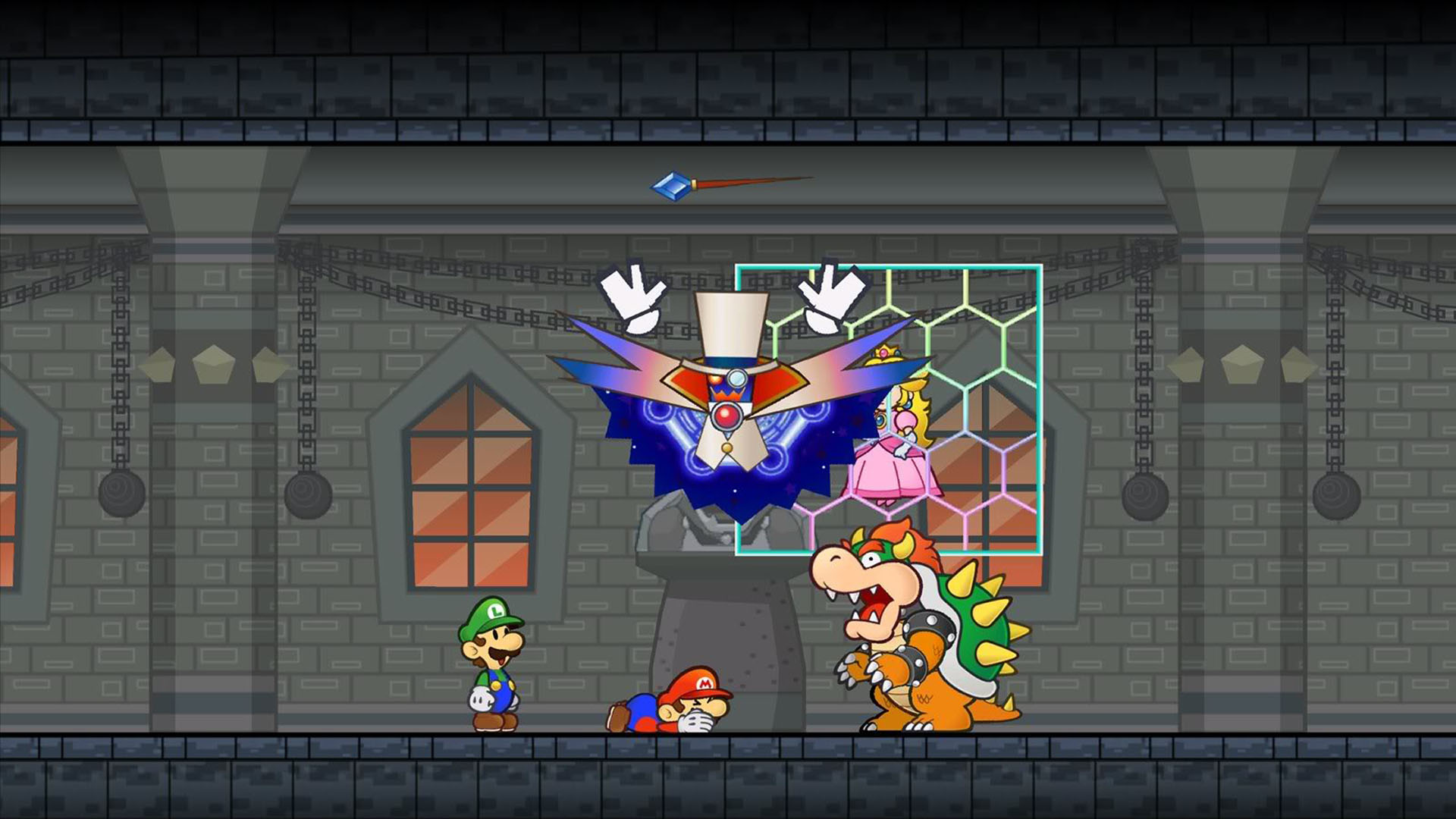 File:SPM Bowsers Castle.PNG - Super Mario Wiki, the Mario encyclopedia