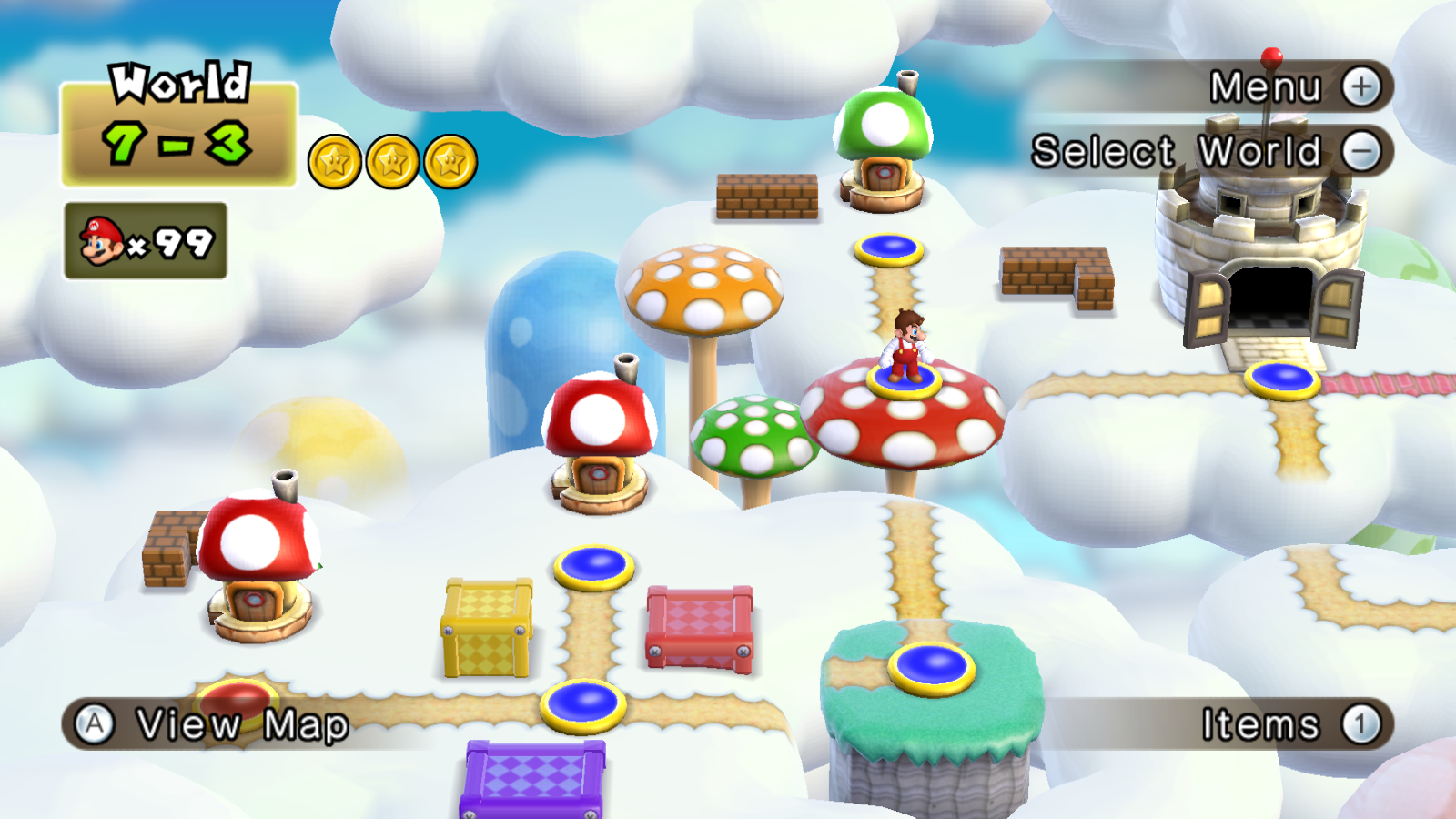 File:NSMBW World 7 Map.png - Super Mario Wiki, the Mario encyclopedia