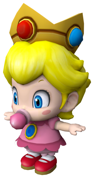 File:BabyPeachSluggersModel.png - Super Mario Wiki, the Mario encyclopedia
