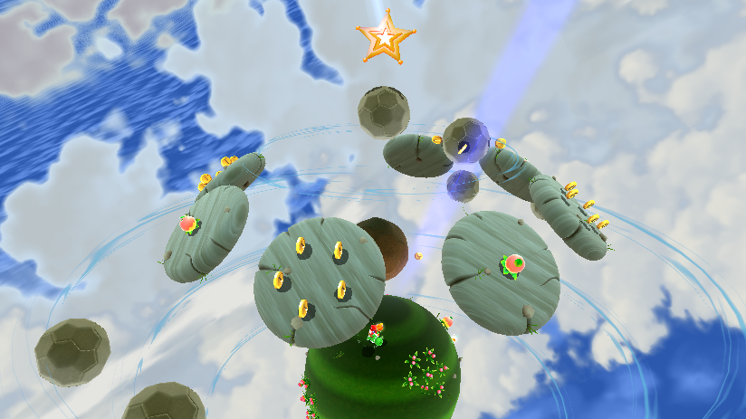 File:SMG2 Yoshi Star Orbiting Planetoids.png - Super Mario Wiki, the ...