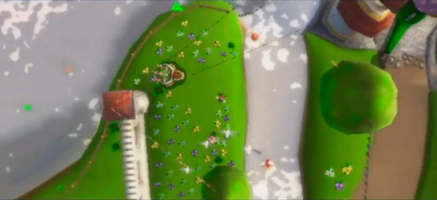 File:Overhead shot of castle grounds SMG.png - Super Mario Wiki, the ...