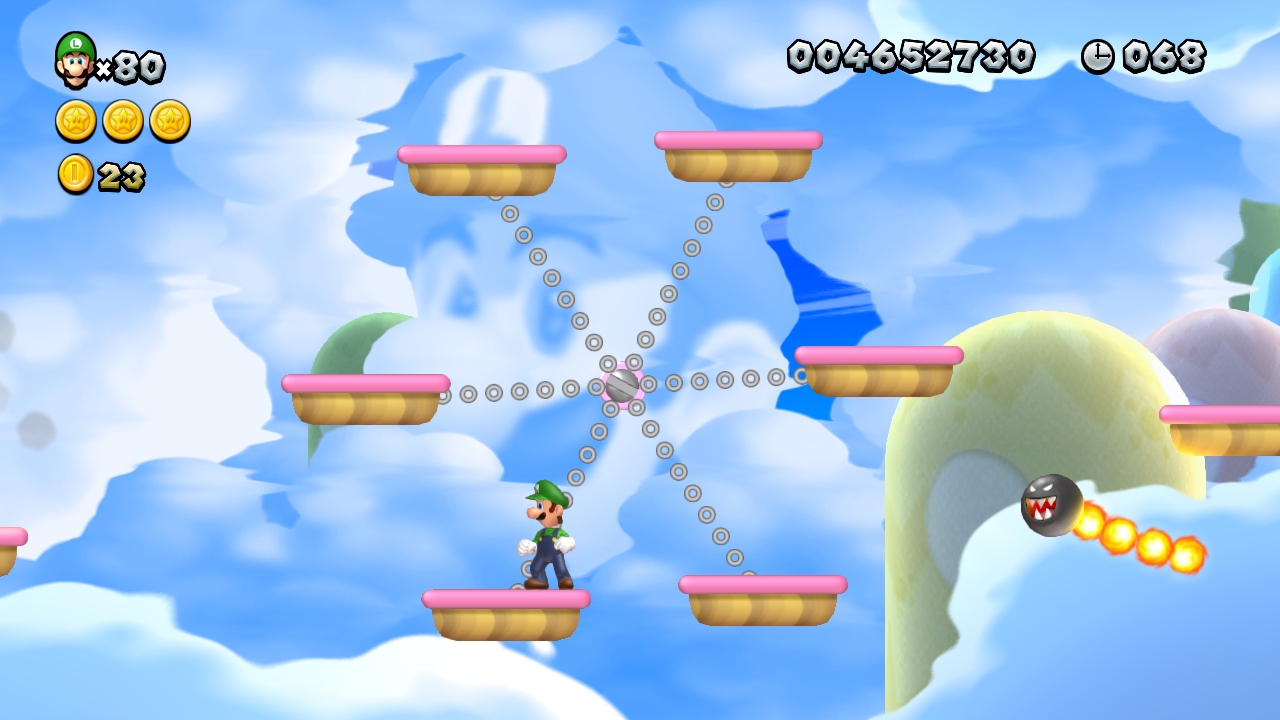 File:NSLU Flame Chomp Ferris Wheel Luigi Sighting.jpg - Super Mario Wiki, the Mario encyclopedia