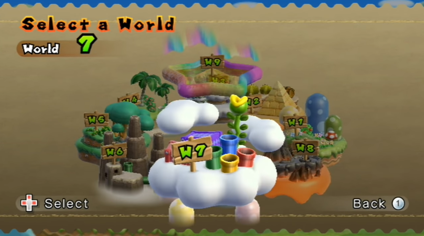 File:NSMBW World 7 World Select.png - Super Mario Wiki, the Mario ...