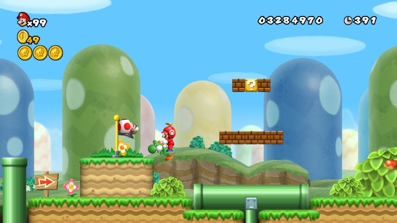 File:NSMBW World 1-3 Screenshot.png - Super Mario Wiki, the Mario ...