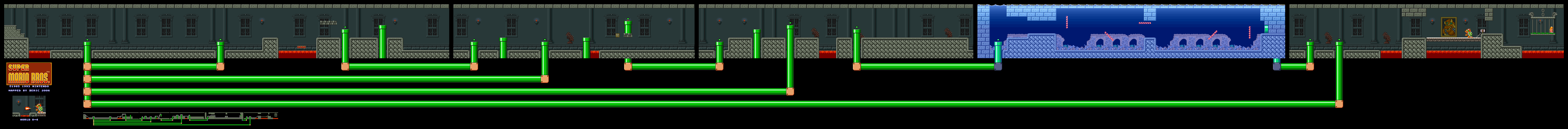 File:SMAS SMB World 8-4 Map.png - Super Mario Wiki, the Mario encyclopedia