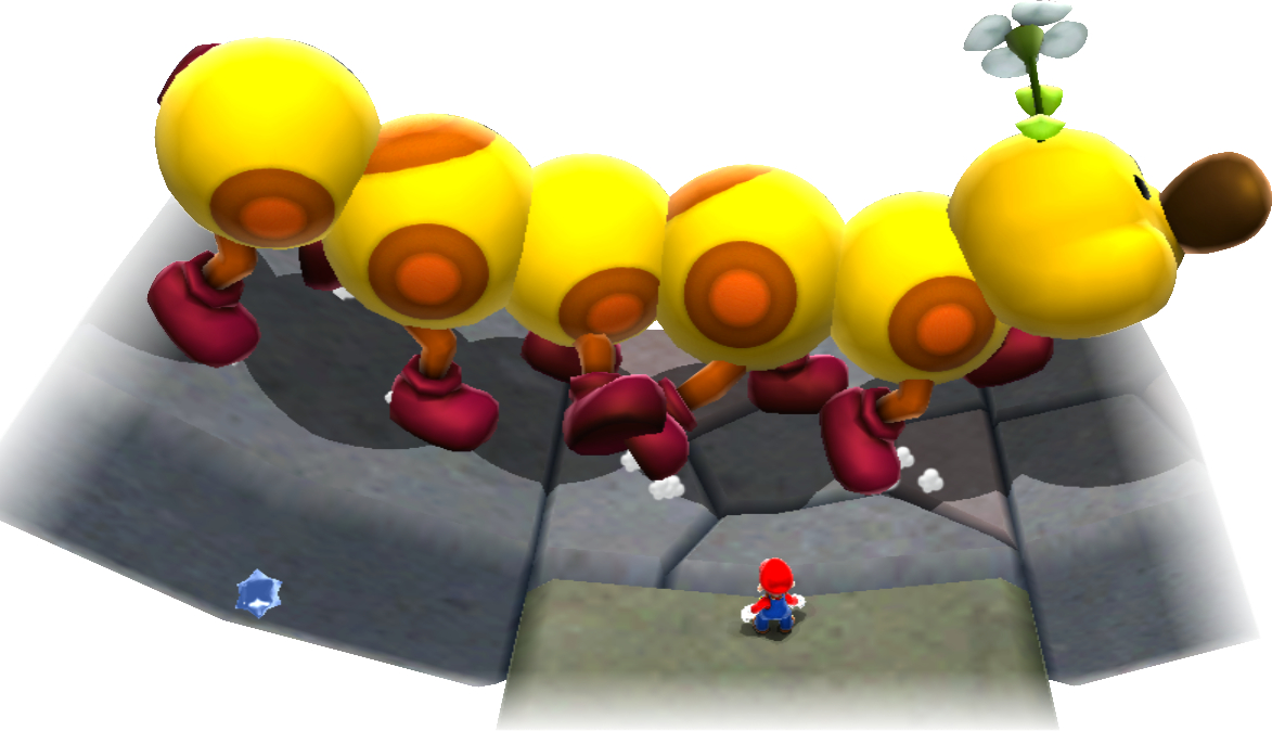 File:SMG2 Asset Model Big Wiggler.png - Super Mario Wiki, the Mario ...