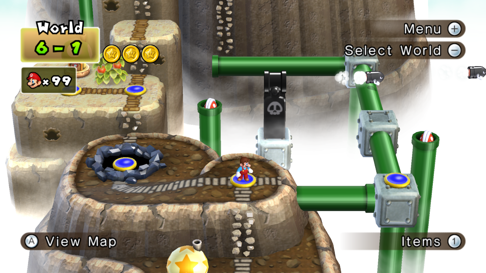 File:NSMBW World 6 Map.png - Super Mario Wiki, the Mario encyclopedia