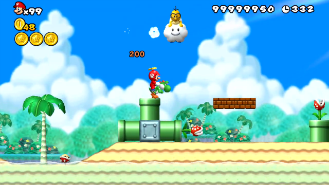 File:NSMBW World 4-5 Screenshot.png - Super Mario Wiki, the Mario ...