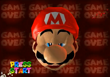 File:SM64 game over.png - Super Mario Wiki, the Mario encyclopedia