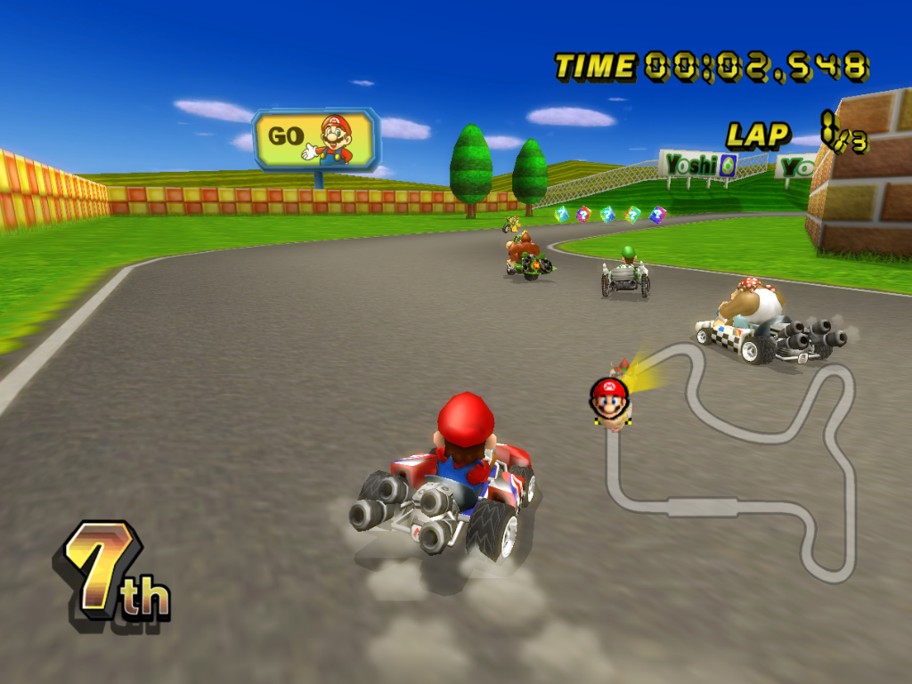File:MKW N64 Mario Raceway First Turn.png - Super Mario Wiki, the Mario ...