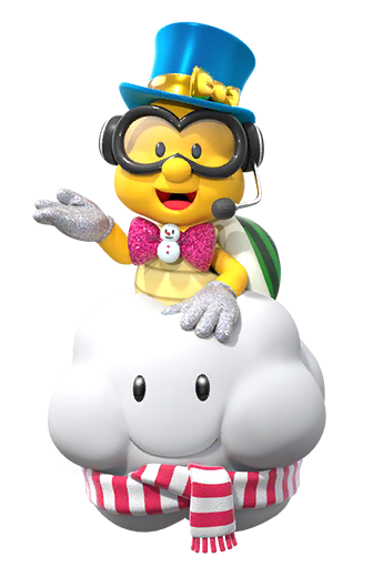 File:MKT Lakitu Holiday Artwork.png - Super Mario Wiki, the Mario ...