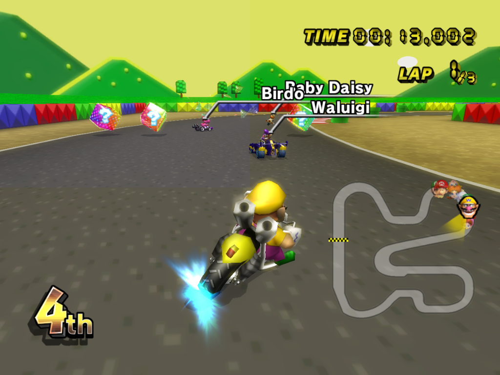 File:MKW SNES Mario Circuit 3 Screenshot 1.png - Super Mario Wiki, the ...