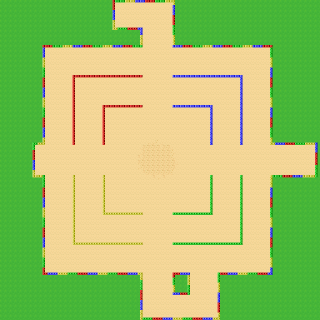 File:MKSC Unused SNES Battle Course 1 Map.png - Super Mario Wiki, the ...