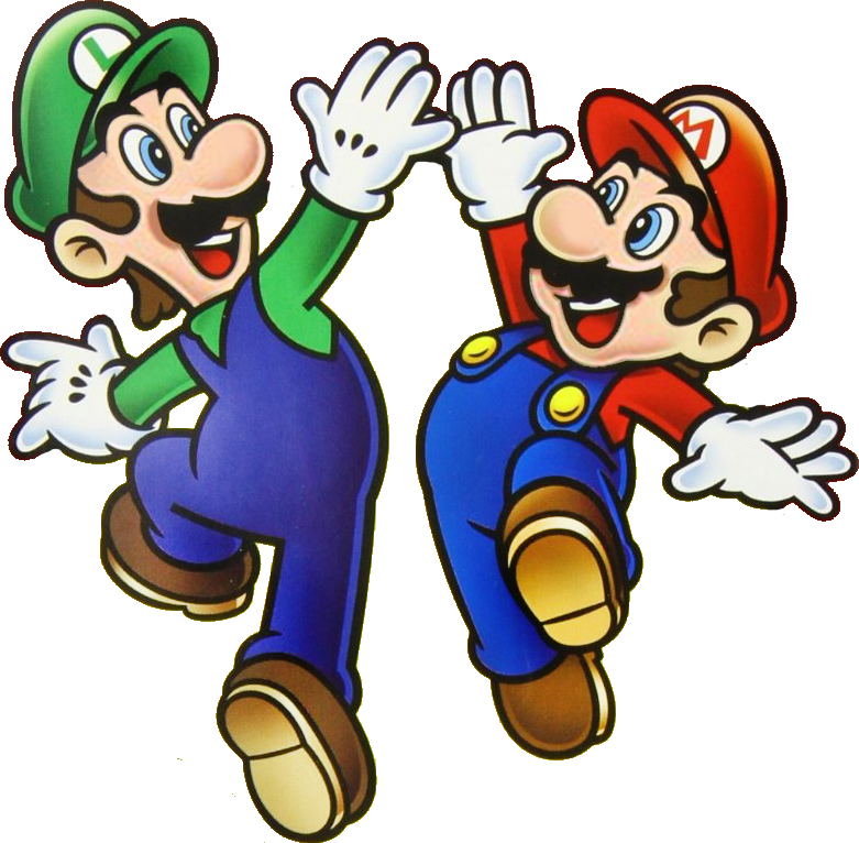 File:MLhighfive.png - Super Mario Wiki, the Mario encyclopedia
